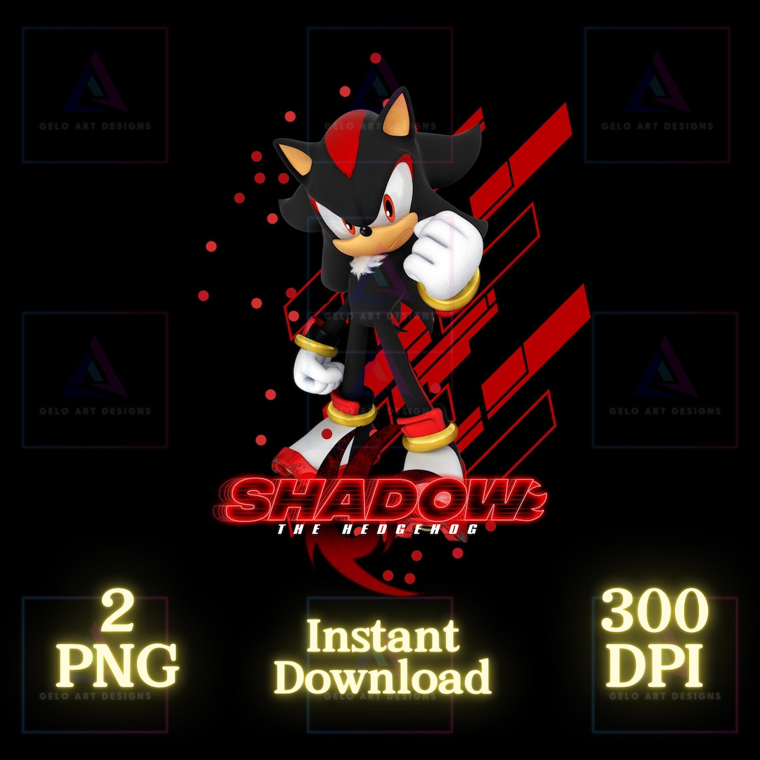 Shadow ,sonic the Hedgehog PNG, Sonic PNG, High Quality, Cricut ...