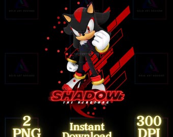 Shadow ,sonic the Hedgehog PNG, Sonic PNG, High Quality, Cricut ...