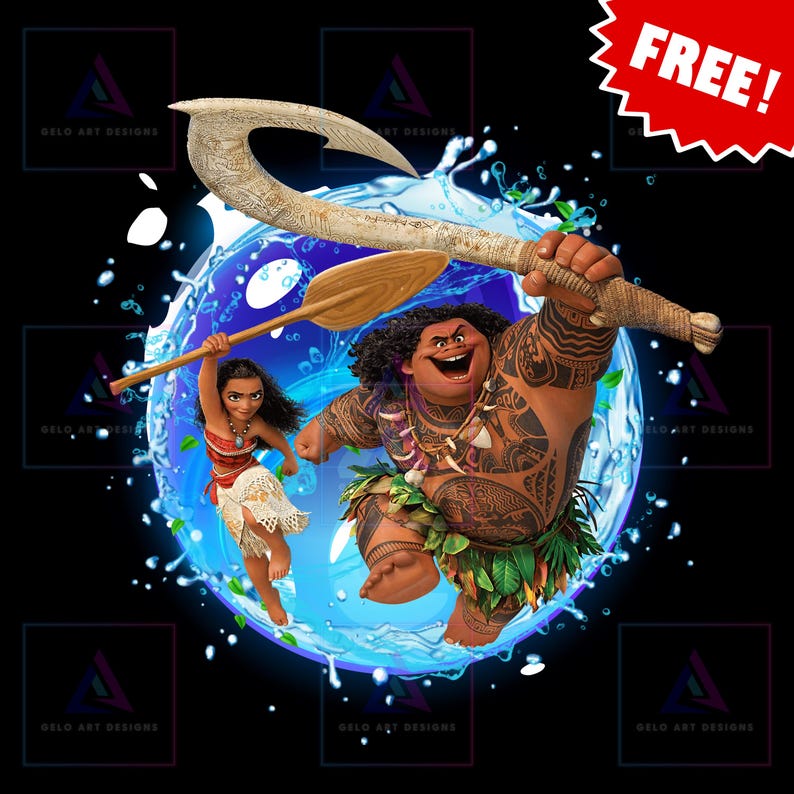 Moana 2 PNG, Moana 2 Movie PNG, Moana 2 Shirt, Maui, High Quality ...