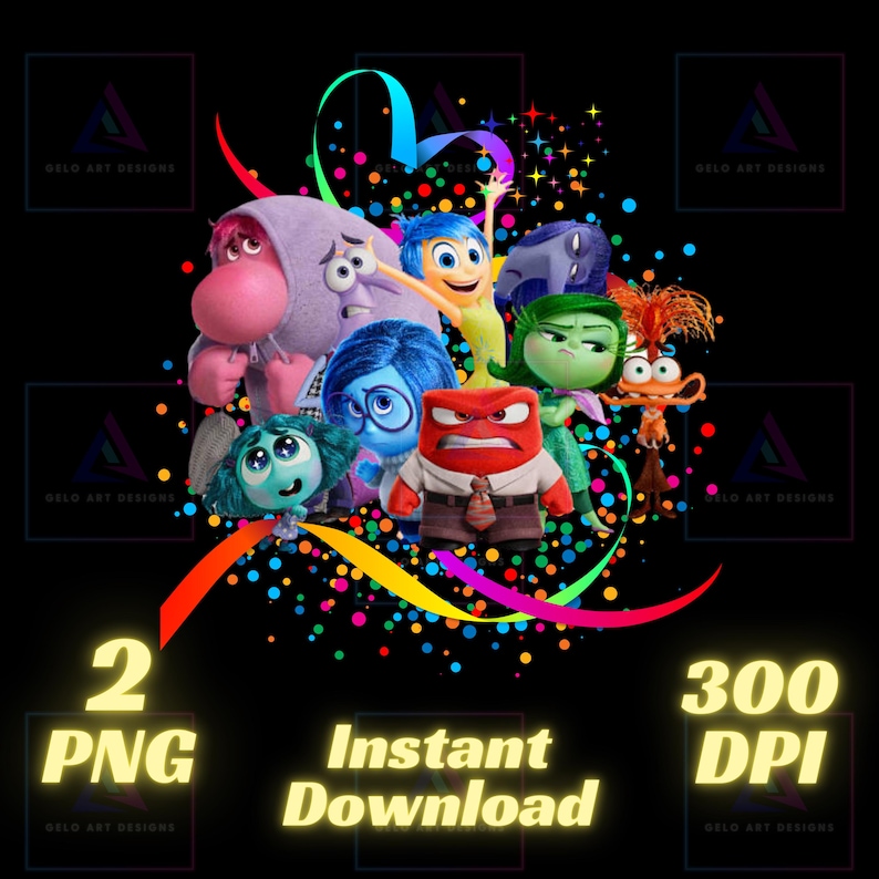Inside Out 2 Png, Inside Out Shirt, High Quality Cricut Sticker Instant ...