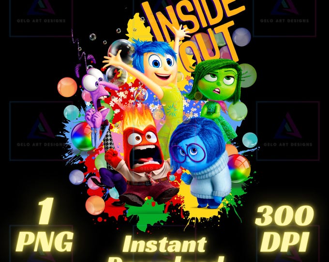 Inside Out 2 Png, Inside Out Shirt, High Quality Cricut Sticker Instant ...