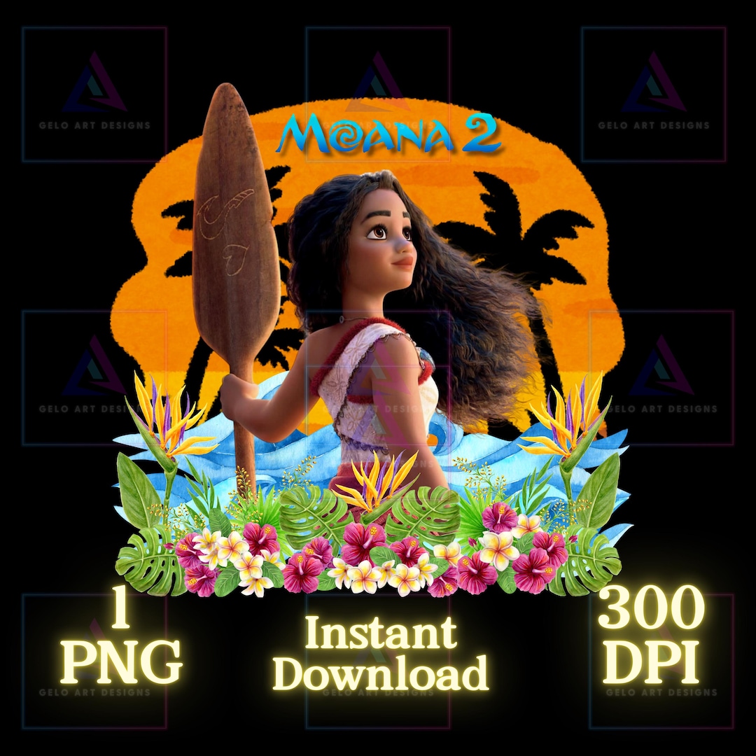 Moana 2 PNG, Moana 2 Movie PNG, Moana 2 Shirt, Maui, High Quality ...