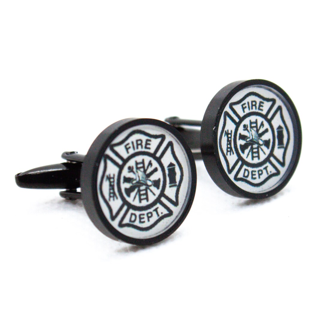 Firefighter Cufflinks / Fireman Cuff Links, Gifts for Firefighter - Etsy