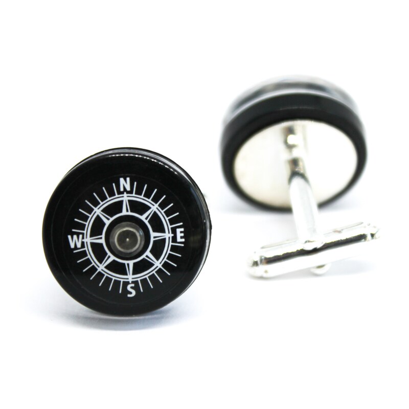 Compass Cufflinks - Etsy UK