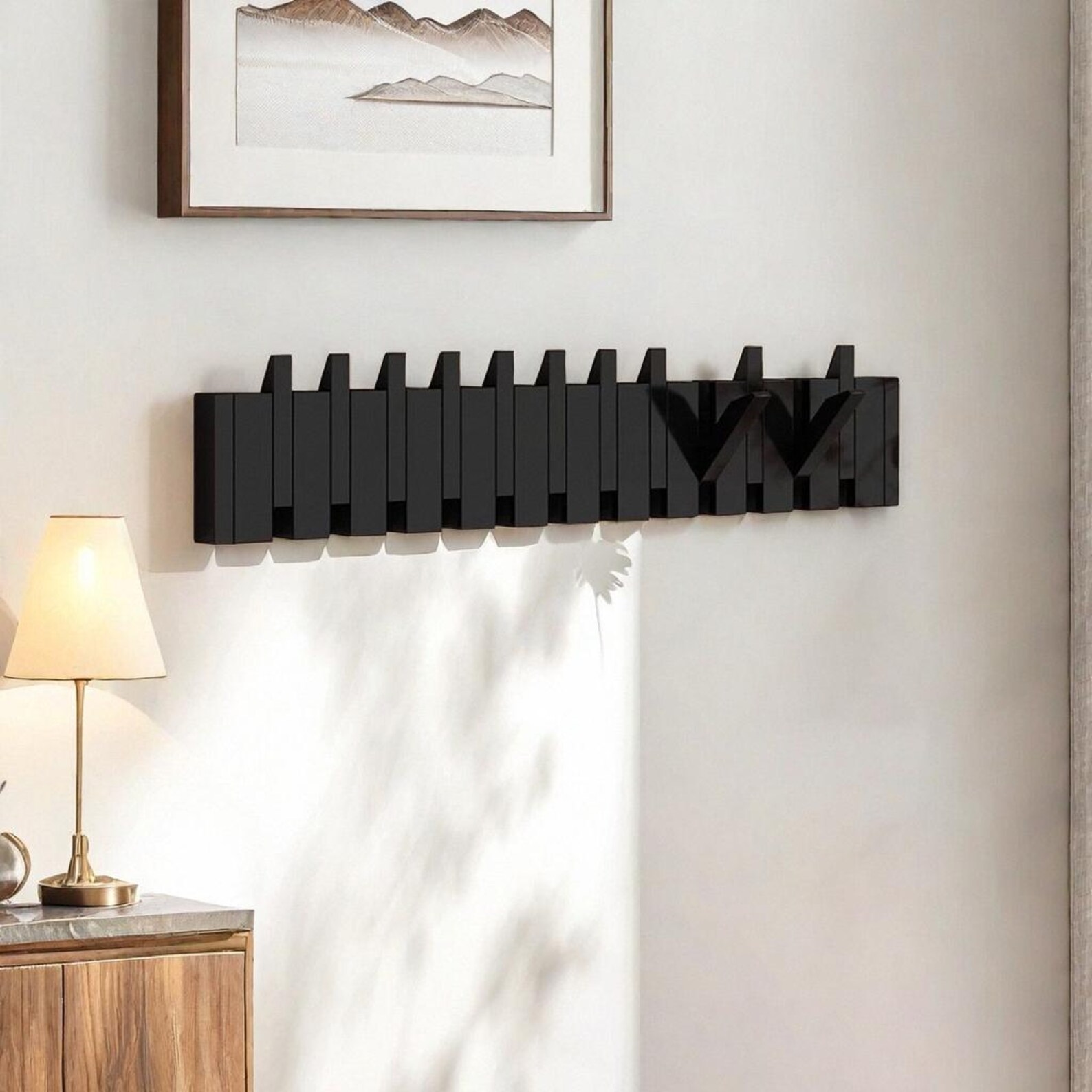 Solid Wood Hooks, Wall Hanging Coat Hooks, Creative Wooden Coat Hooks ...