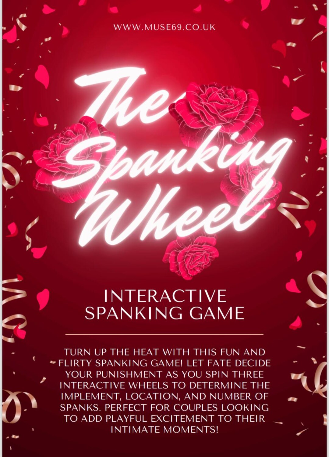 Spanking Game For Couples Naughty Date Night Game Interactive Spinning Wheel Sexy Adult