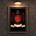 Custom Gothic Family Crest – Romantic Dark Baroque Coat of Arms ...