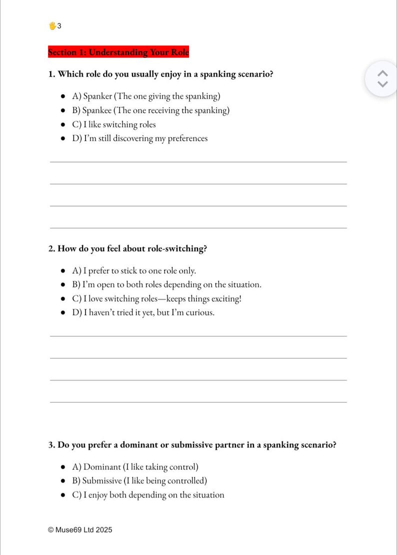 Beginner Spanking Exploration Toolkit – Quiz, Questionnaire & First-time Spanking Guide | Kink ...