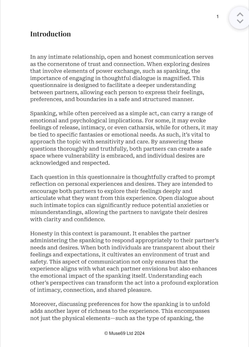 Spanking Reflection Bundle | Printable Communication Forms | Spanking Questionnaire, Feedback ...