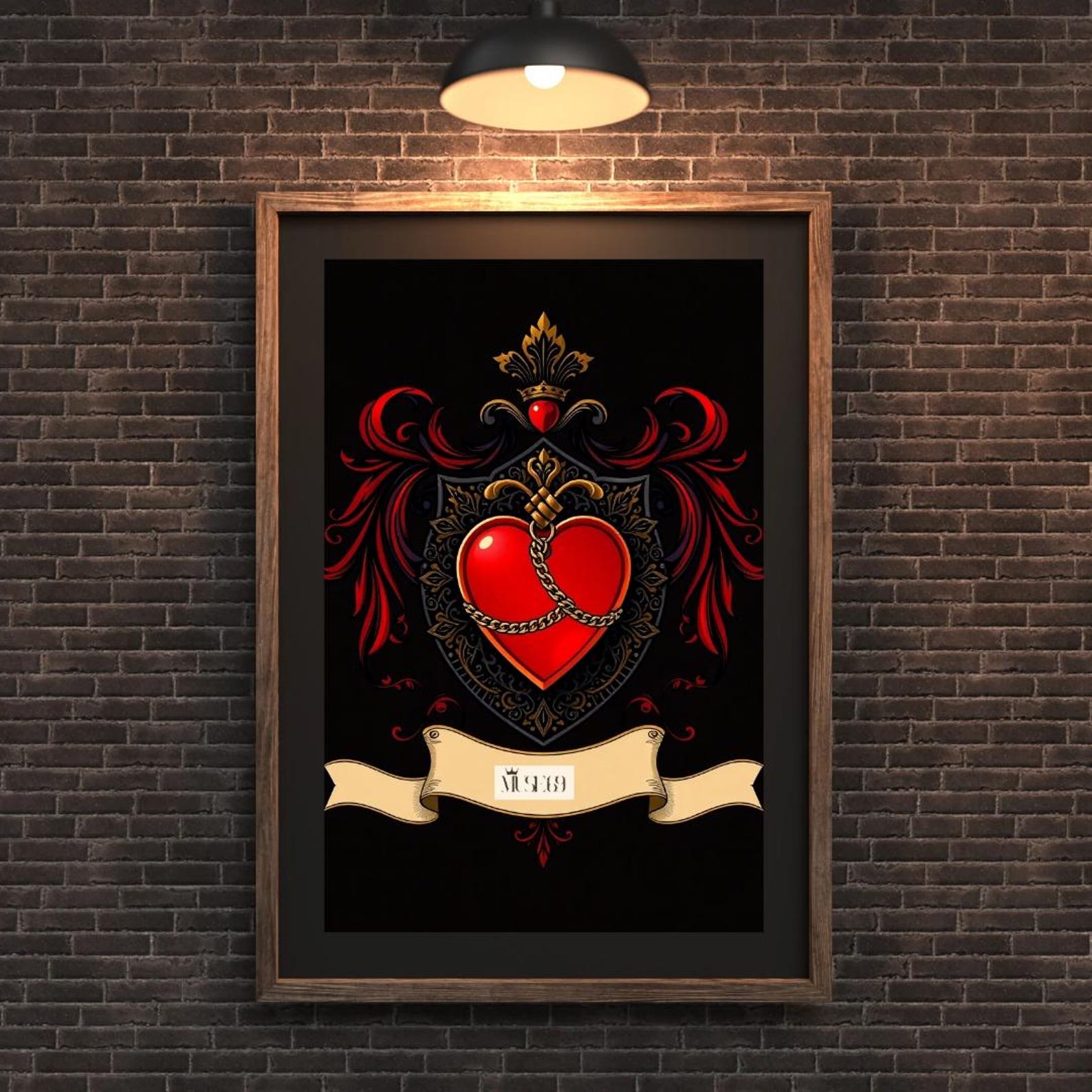Digital Download – Custom Gothic Family Crest | Romantic Dark Baroque ...