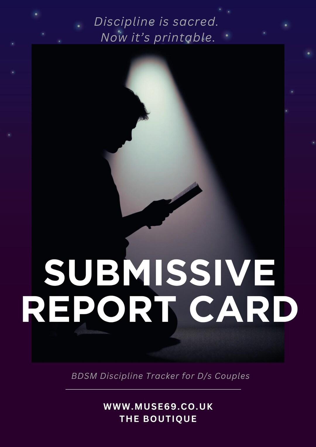 Submissive Report Card – BDSM Discipline Tracker D/s Couples | Weekly ...
