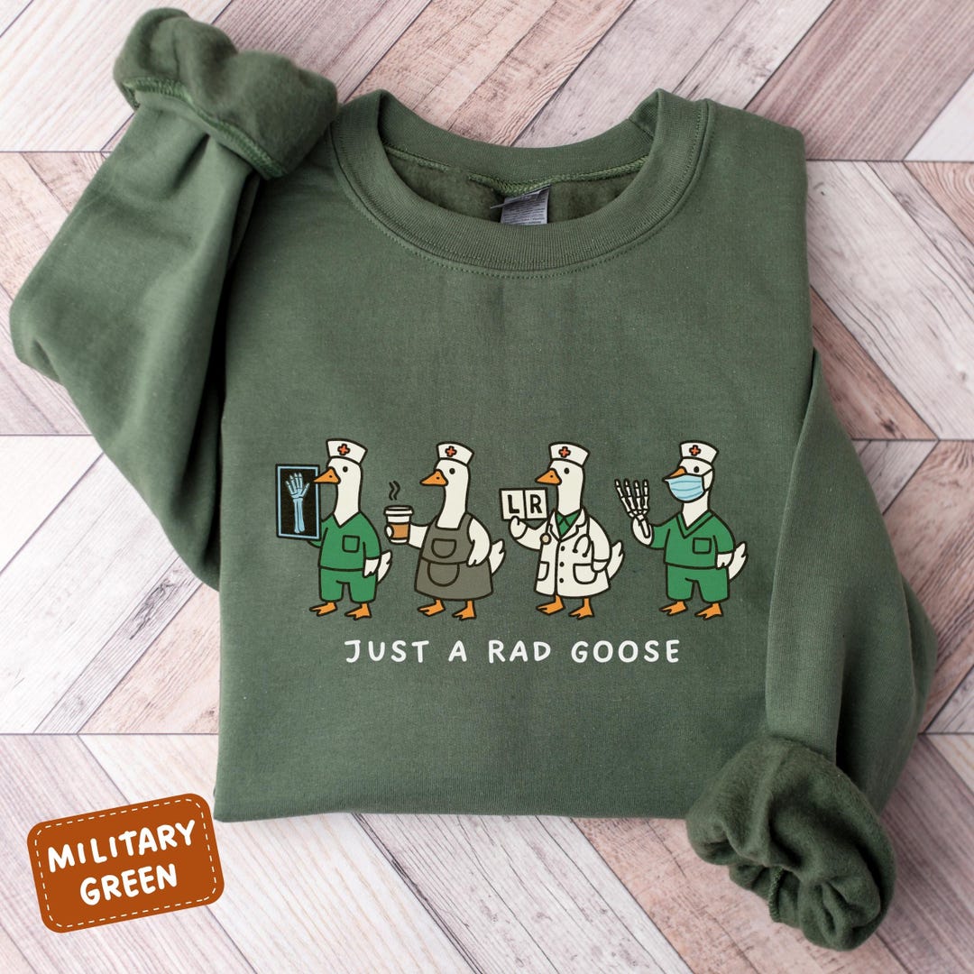 Funny Radiologic Technologist Goose Sweatshirt, Rad Tech Sweater, X-ray ...