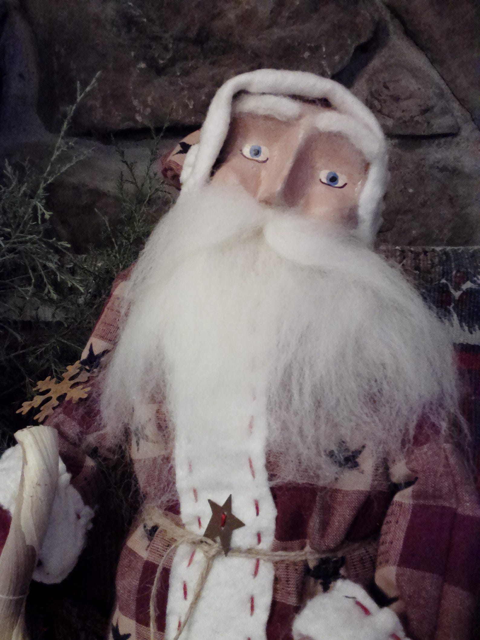 Primitive Santas, Holiday Decor, Perfect Gift for Santa Lover, Rustic ...