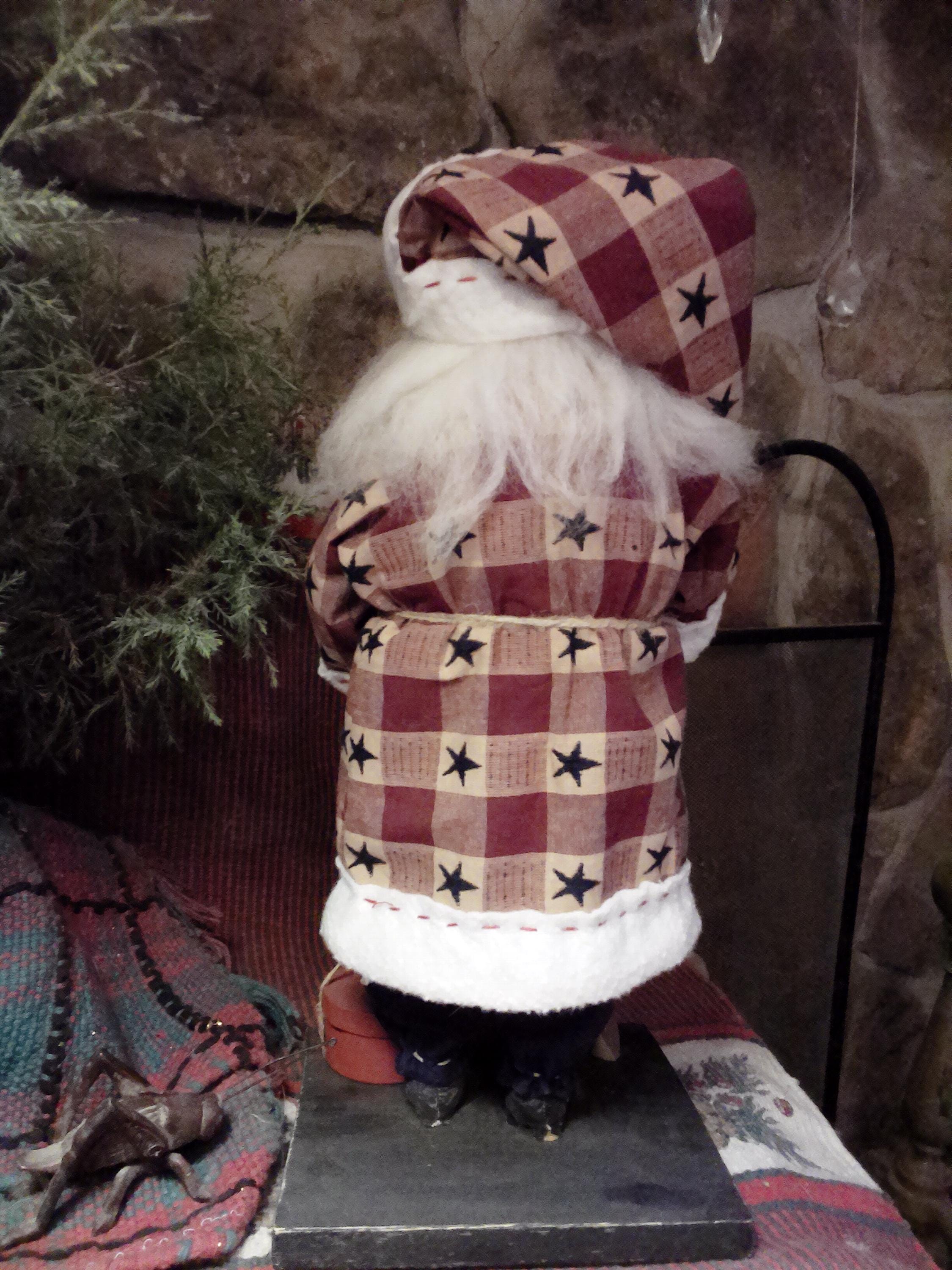 Primitive Santas, Holiday Decor, Perfect Gift for Santa Lover, Rustic ...