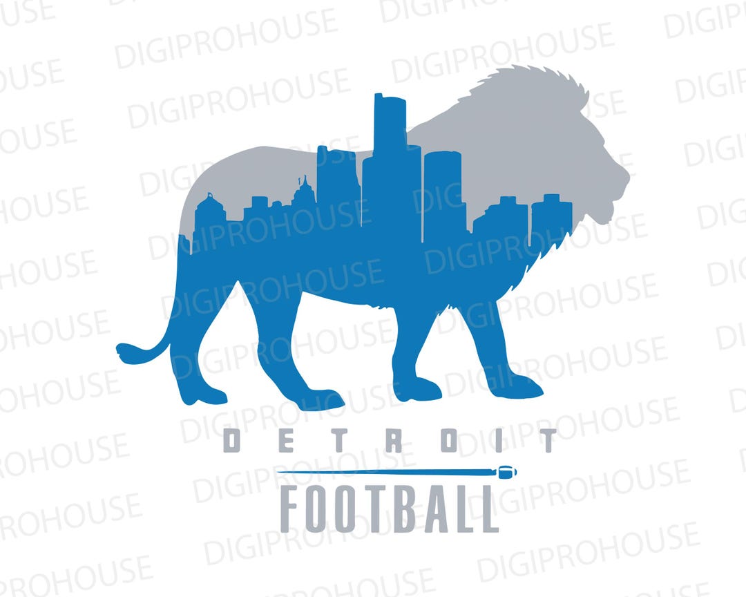 Detroit Football Lions PNG and Color SVG Digital Download Cricut ...
