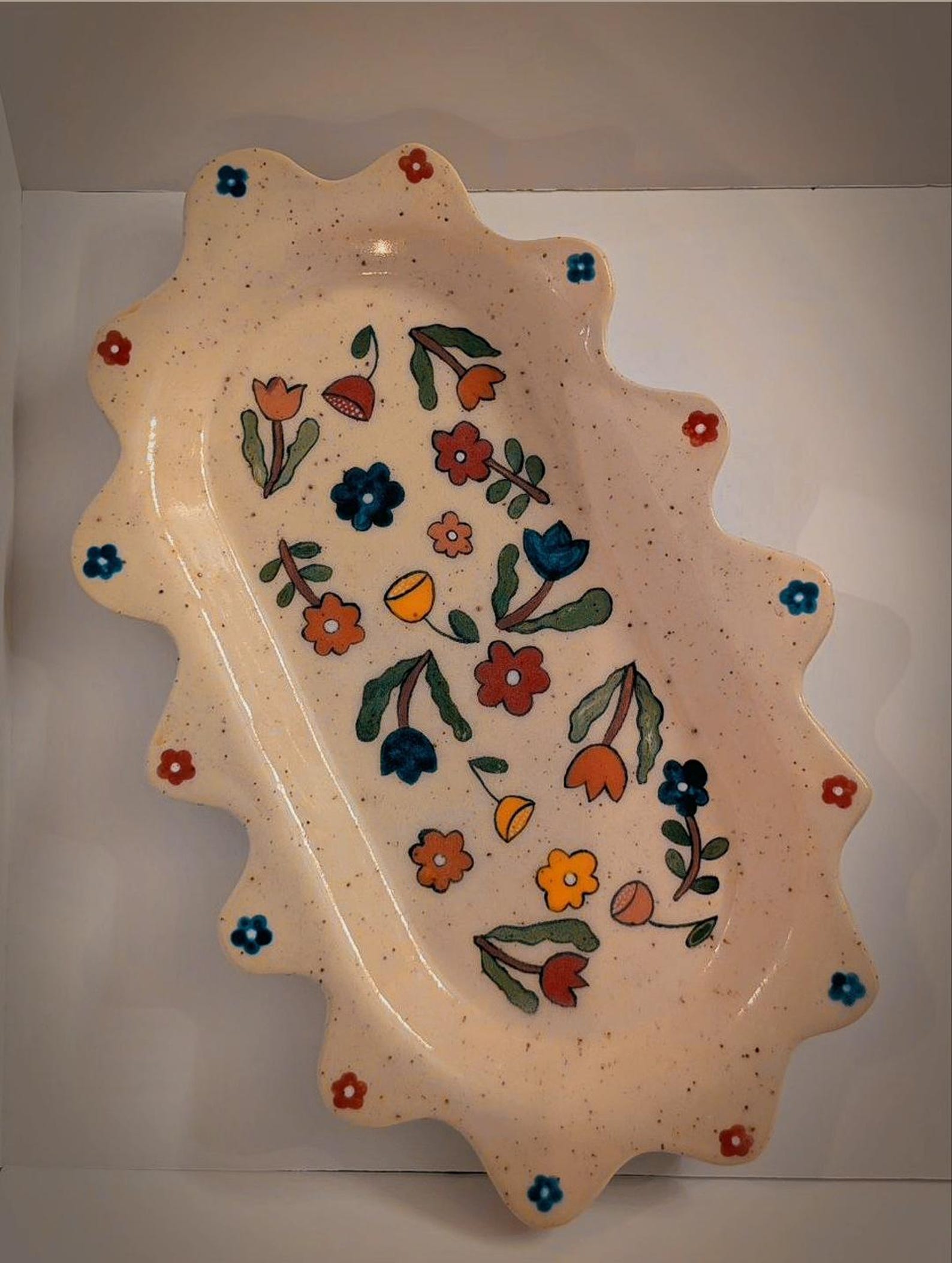 Ceramic Catering Set - Spring Collection - Ceramic Tray With Six ...