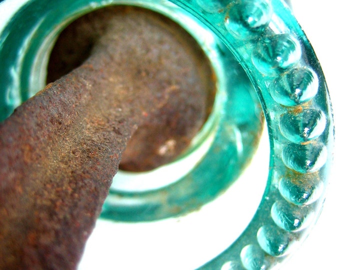 2 Glass Telegraph Wire Insulators - Late 1800s - Etsy