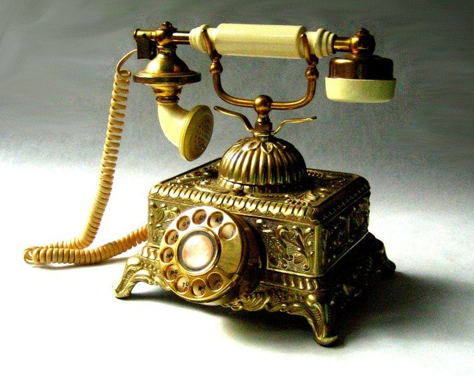 Gothic Victorian Revival Vintage Rotary Telephone - Etsy