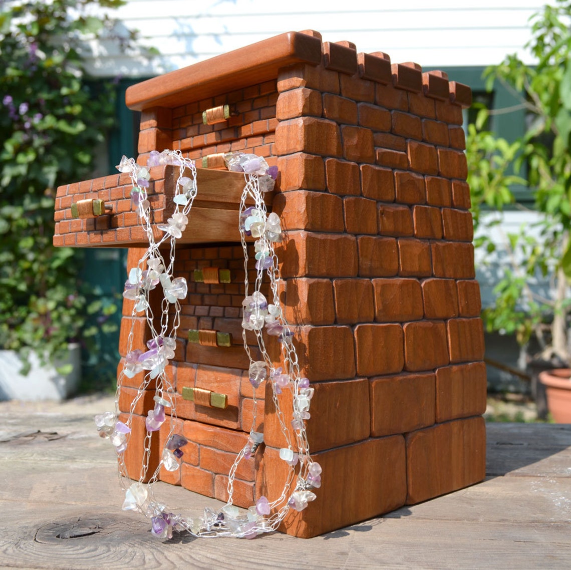6 Drawer Cherry Jewelry Box - Etsy