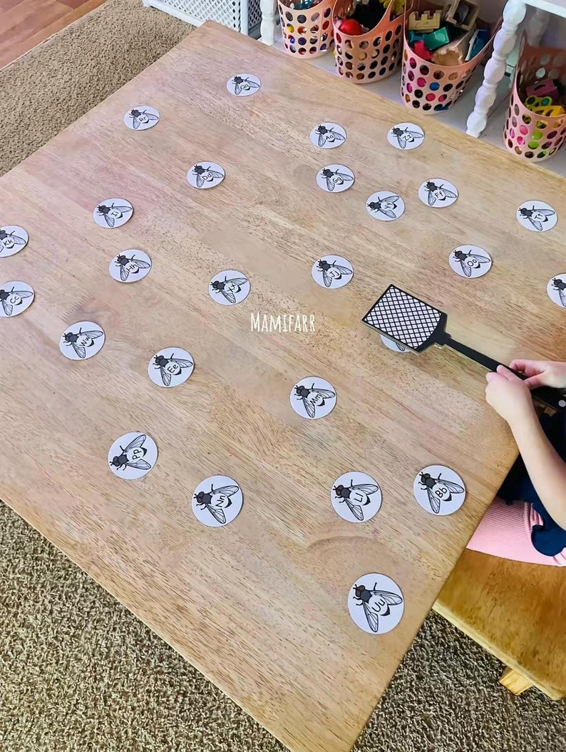 Swat the Flies || Preschool Activity, Toddler Activity, Homeschool ...