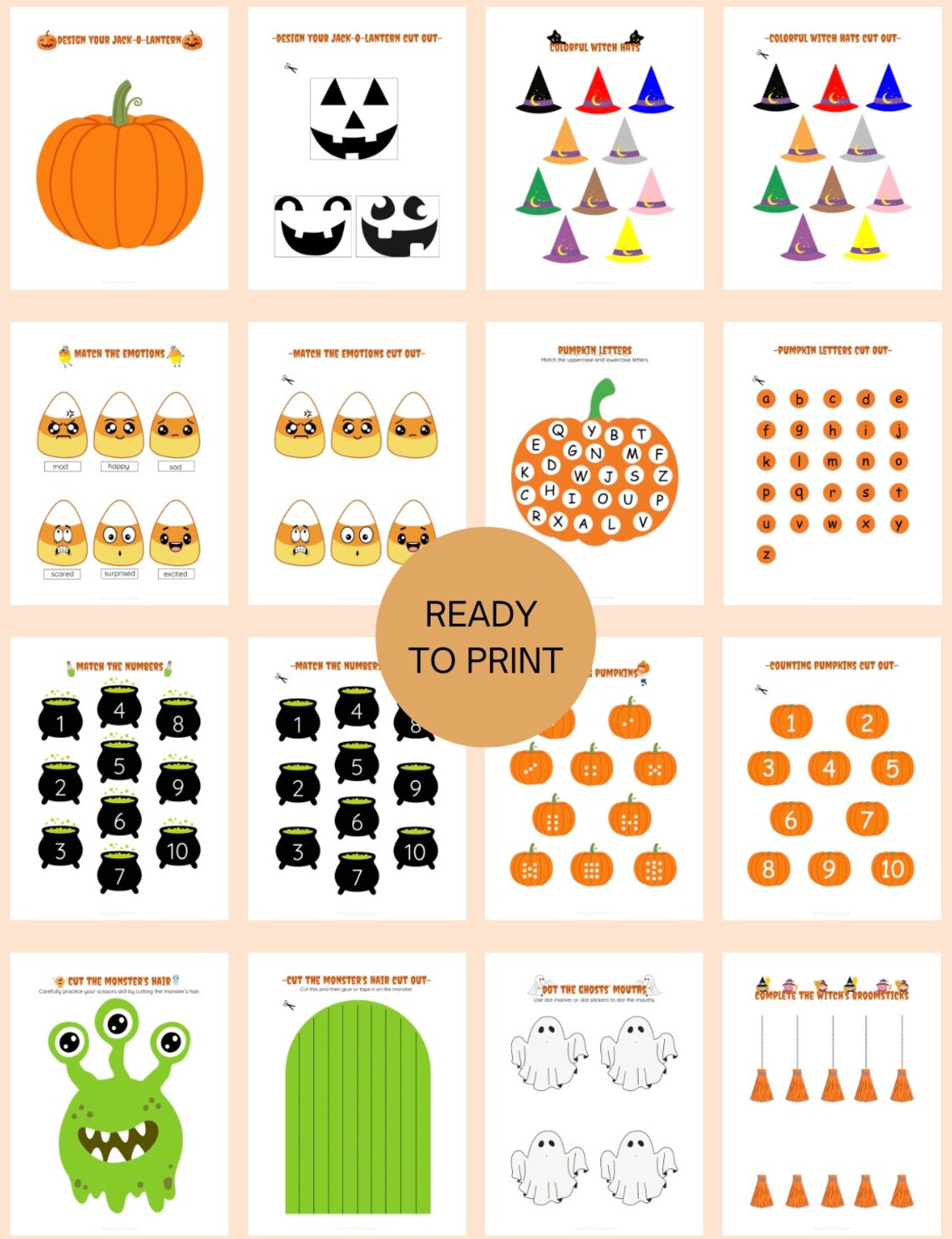 Halloween Learning Journal Activities: DIY Simple, Fun and Educational ...