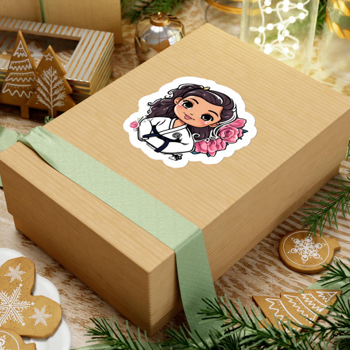 Chibi Black Belt Jiu Jitsu Girl Sticker - Etsy