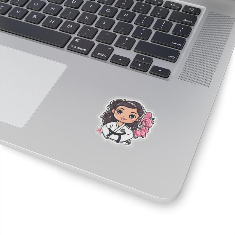 Chibi Black Belt Jiu Jitsu Girl Sticker - Etsy