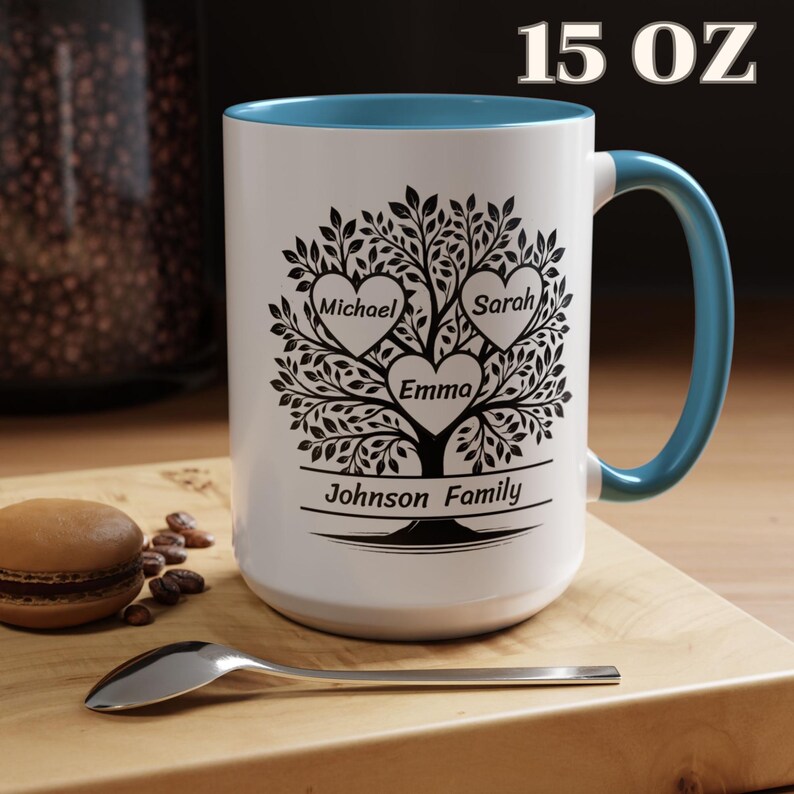 Personalized Family Tree Mug – Custom Family Reunion Coffee Cup - Add ...
