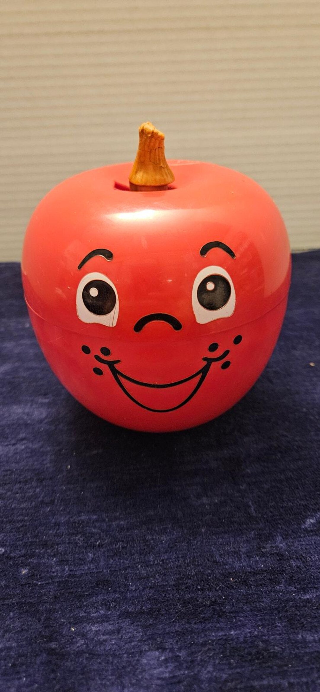 Fisher Price 1972 Happy Apple Roly Poly Chime Toy - Etsy