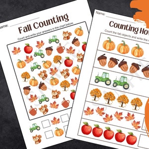 FALL NUMBERS 1-10 Bundle Pre-k & K - Etsy