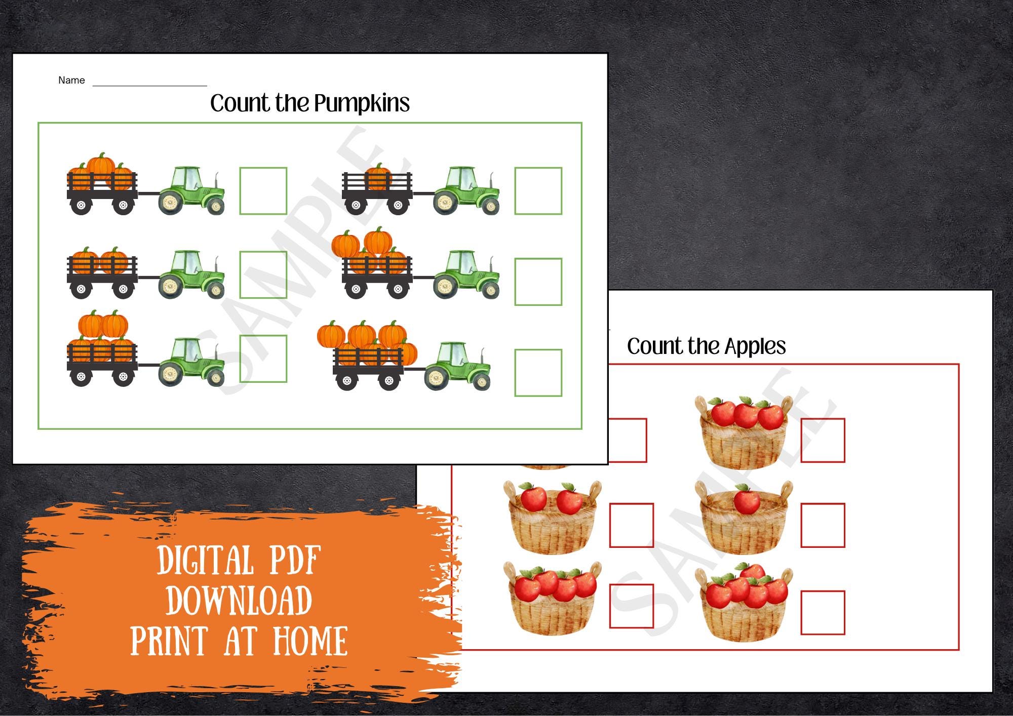 FALL NUMBERS 1-10 Bundle Pre-k & K - Etsy