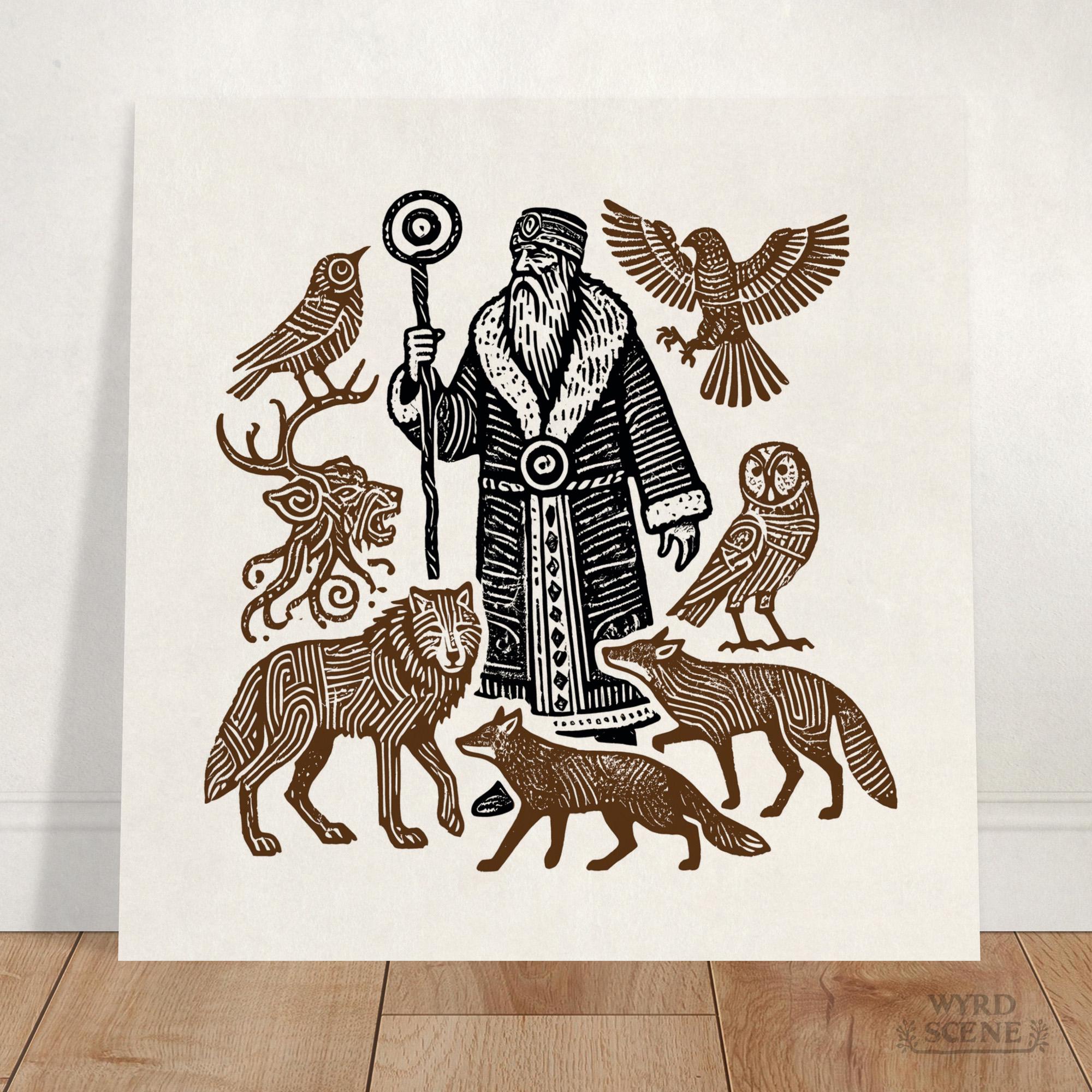 THE SPIRIT ANIMALS // Art Print // Pagan Folk Art Illustration - Etsy