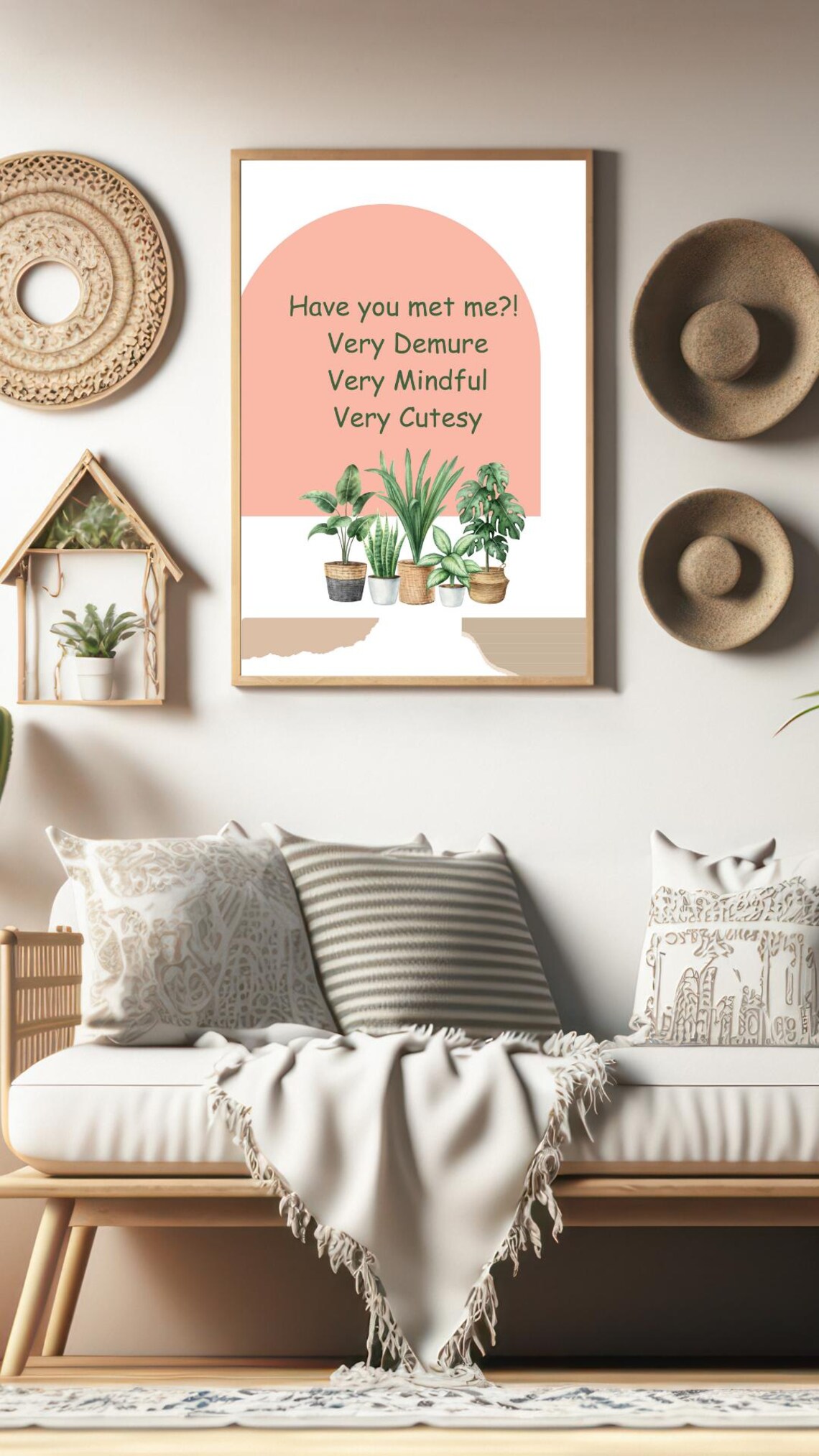 Very Demure Printable | Indoor Plants Printable | Very Demure, Very ...
