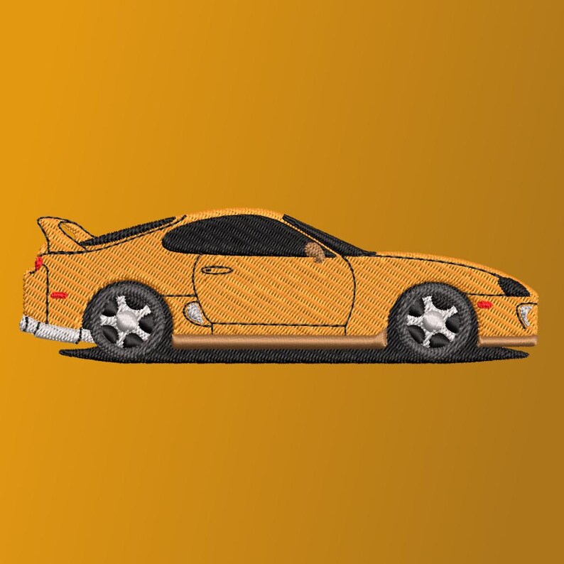 Supra Machine Embroidery Design, Sport Car Embroidery File, Iconic ...