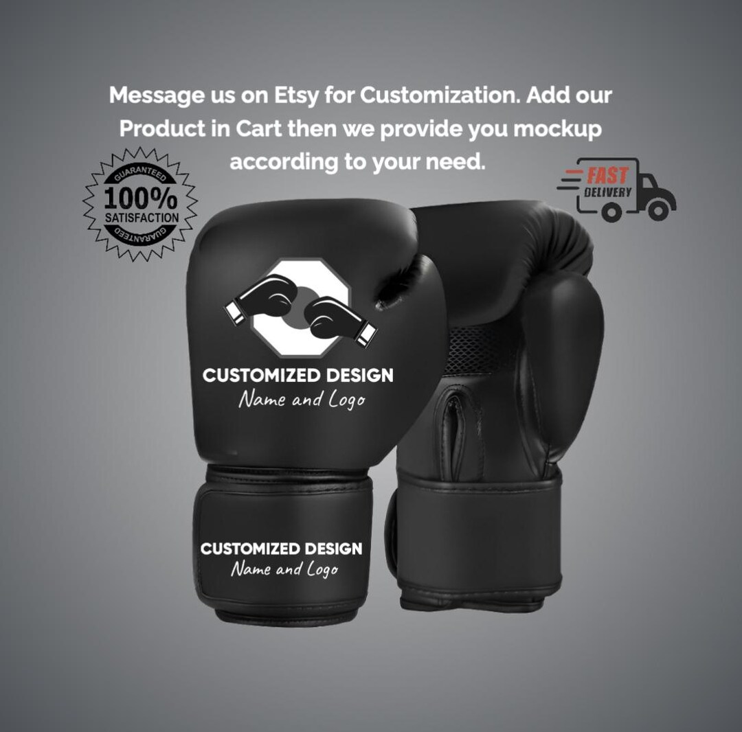 Boxing Gloves - Customized Boxing Gloves - Custom Logo and Name on ...