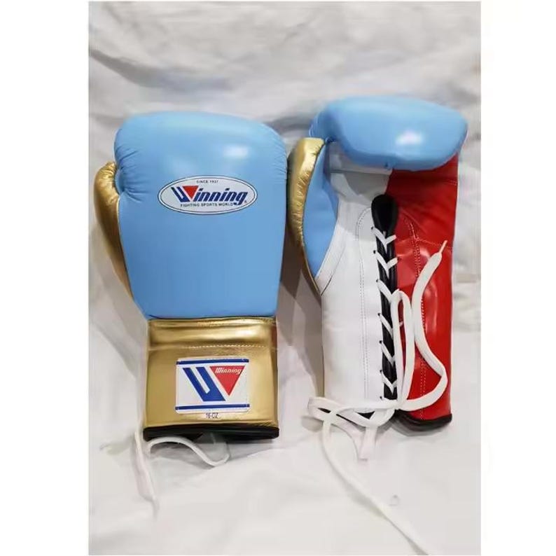 Leather Boxing Gloves - Customized Boxing Gloves - Custom Logo and Name ...