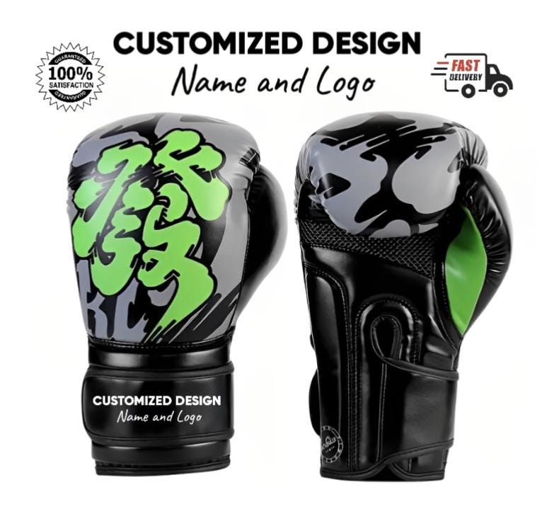 Boxing Gloves - Customized Boxing Gloves - Custom Logo and Name on ...