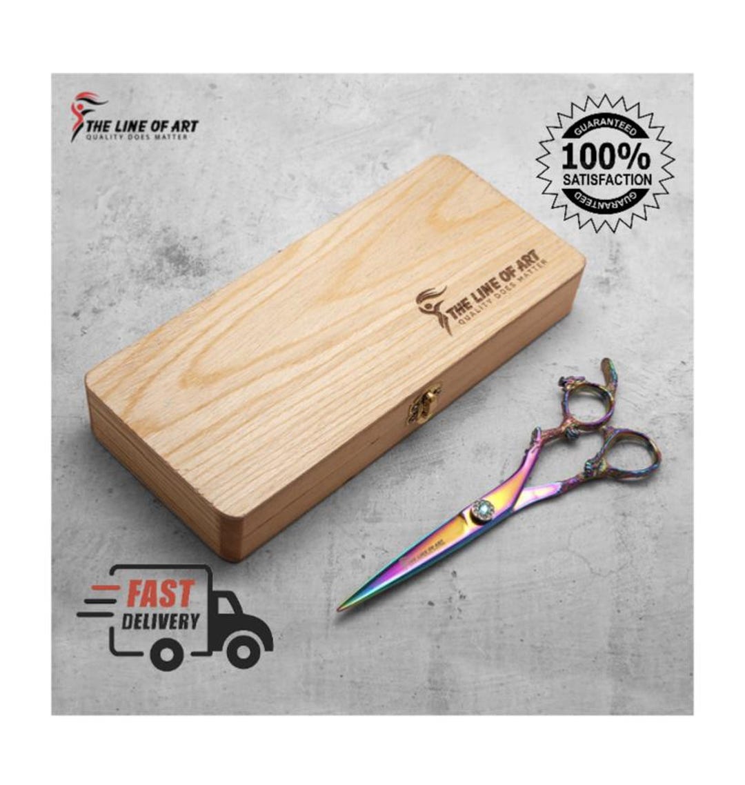 Professional Barber Scissor Multicolour - Dragon Handle Scissor ...