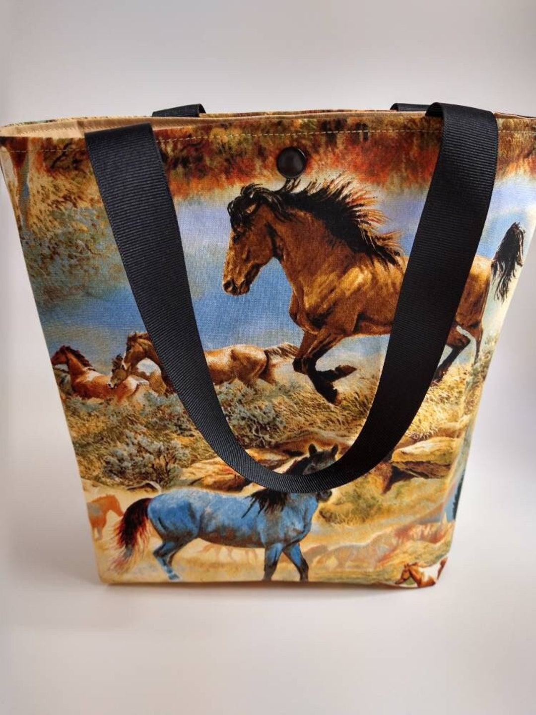 Equestrian Tote Bag, Equestrian Gift, Girl Horse Bag, Horse Lovers ...