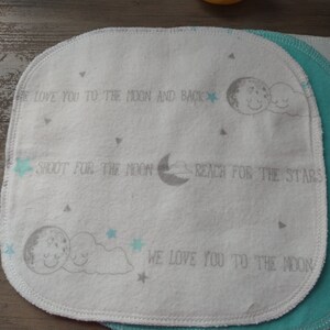 Infant Wash Cloth, Set of 4, Baby Washrag, Baby Face Cloth, Flannel ...