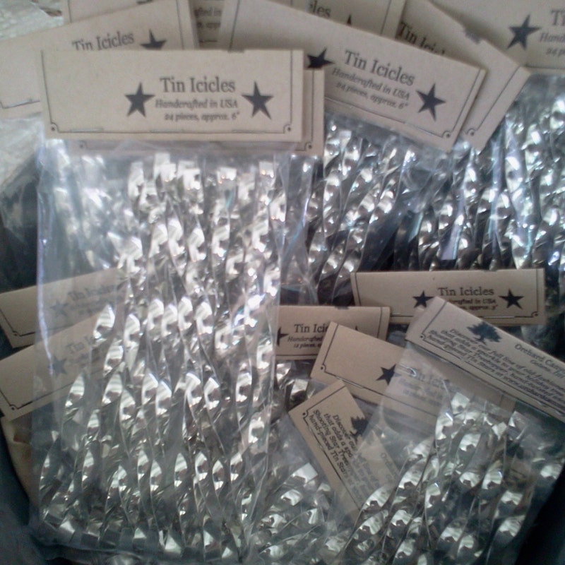 Vintage Icicle Decoration - Etsy