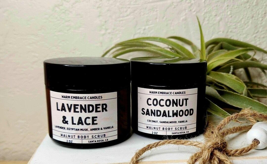 Exfoliating Body Scrub, Walnut Body Scrub, Body Scrub 4oz and 2oz ...