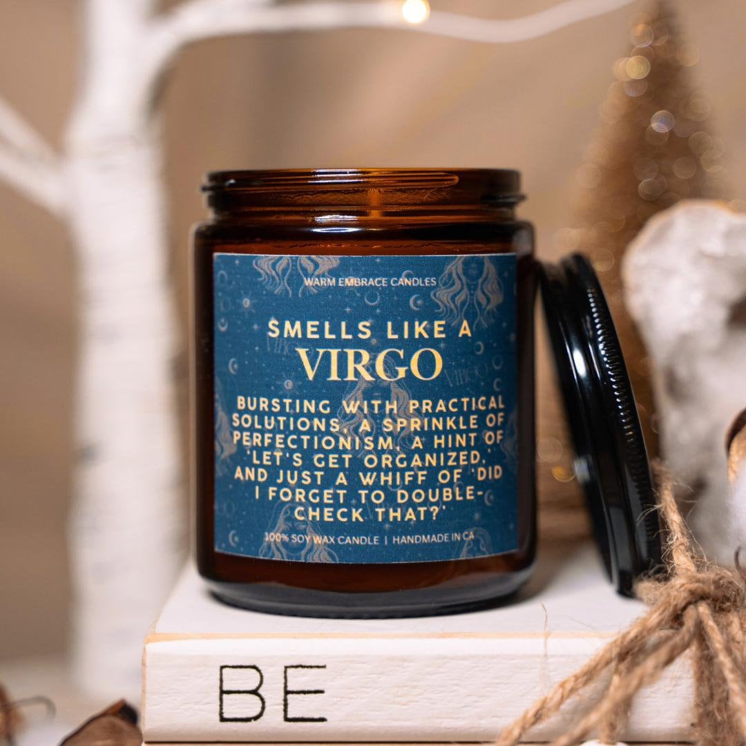 Smells Like A Virgo, Zodiac Sign Gift, Custom Candle, Virgo Gift, Funny ...