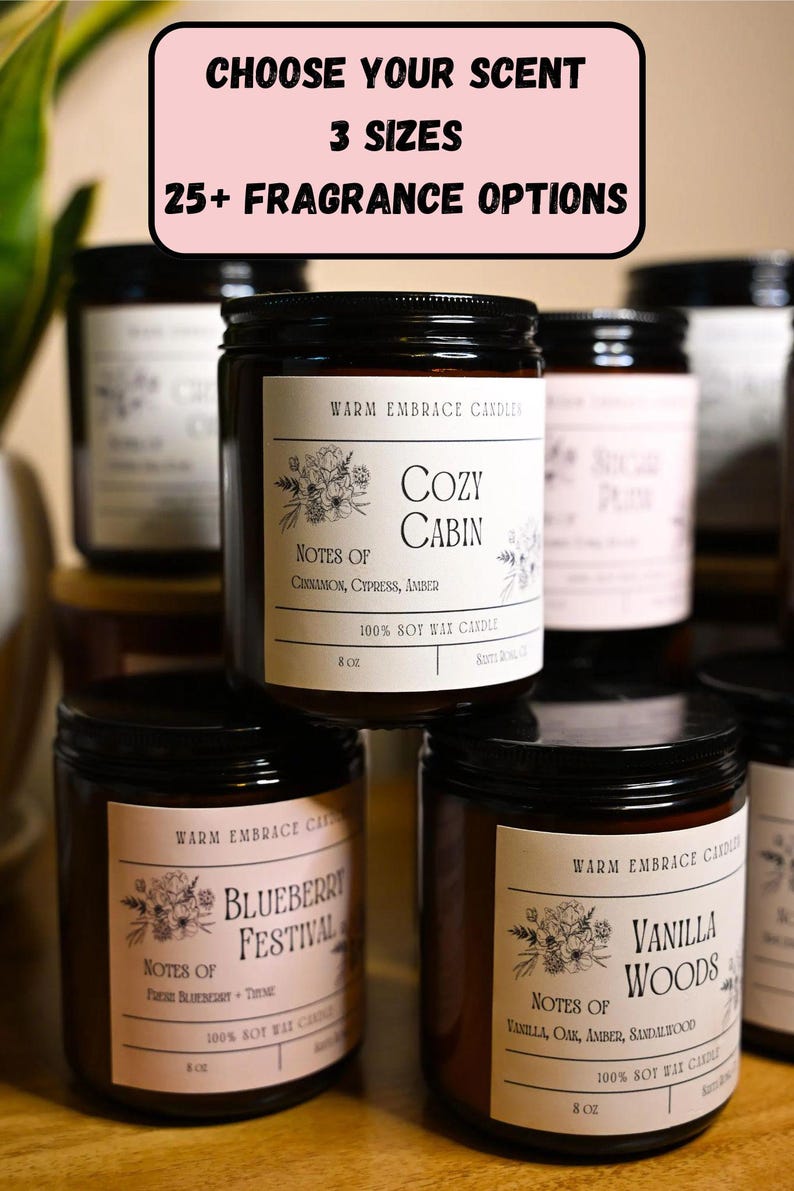 STRONG Scented Candles, Pick Your Scent, Handmade Candle, Soy Wax ...