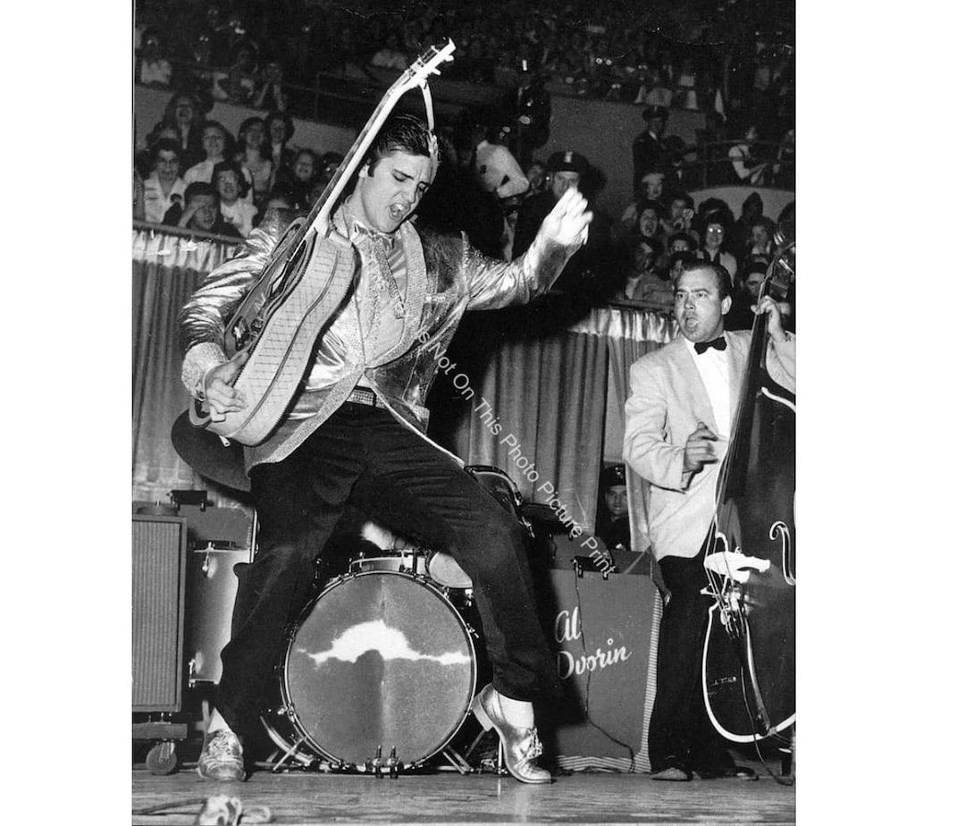 Elvis Presley 1950s Vintage Photo Poster Celebrity Print Rock Star Wall ...