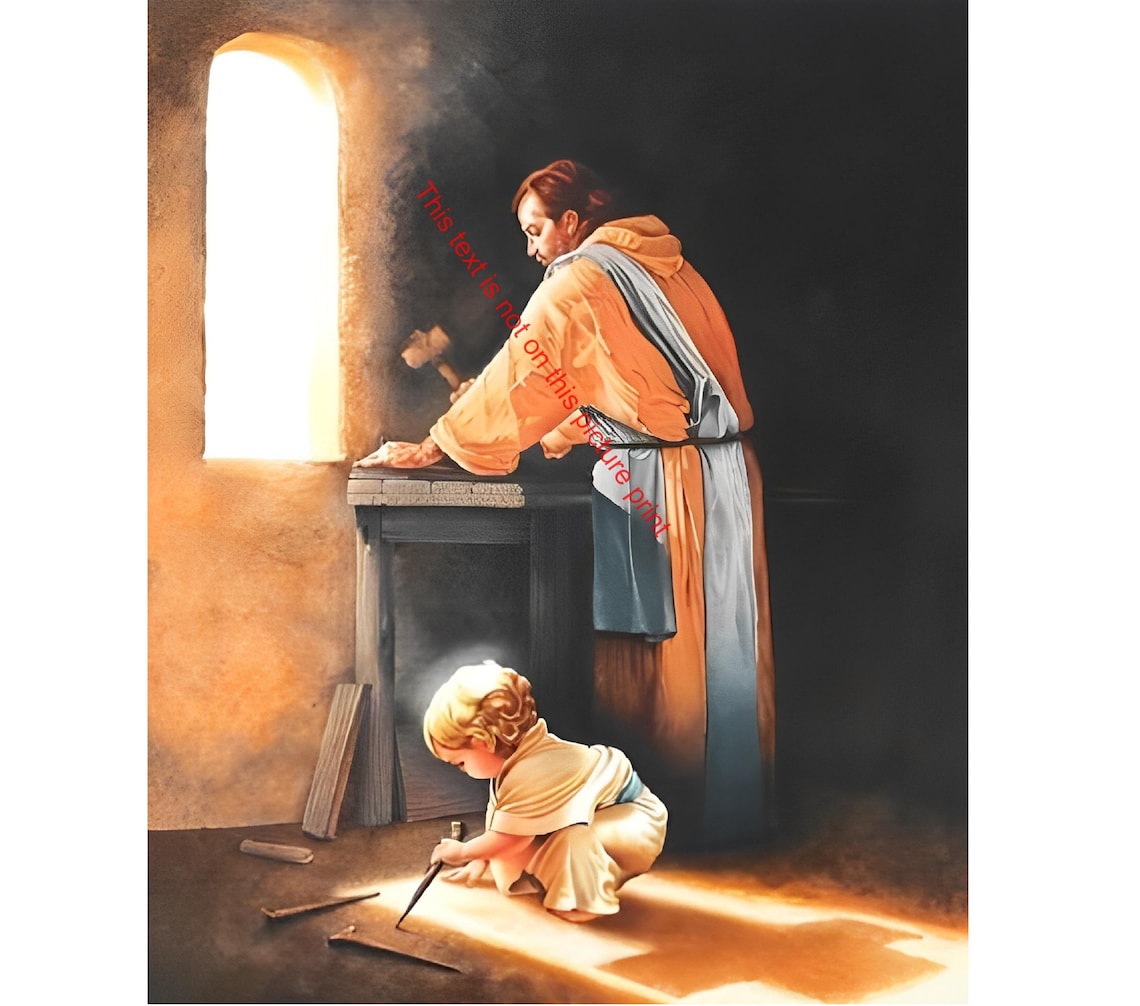 Destiny Young Boy Jesus as a Child in Joseph's Carpenter Shop - Jesus ...