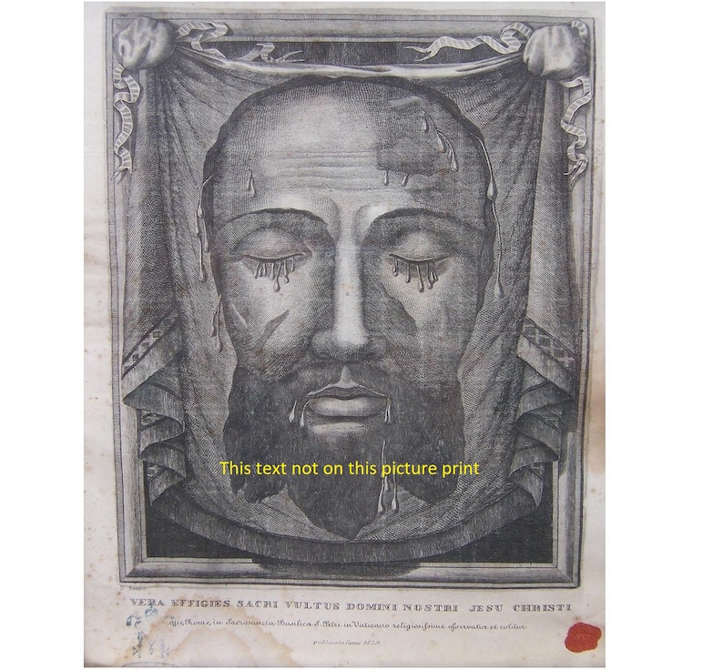 Holy Face of Jesus Christ Relic From Pope St Pius X Jesus Picture ...