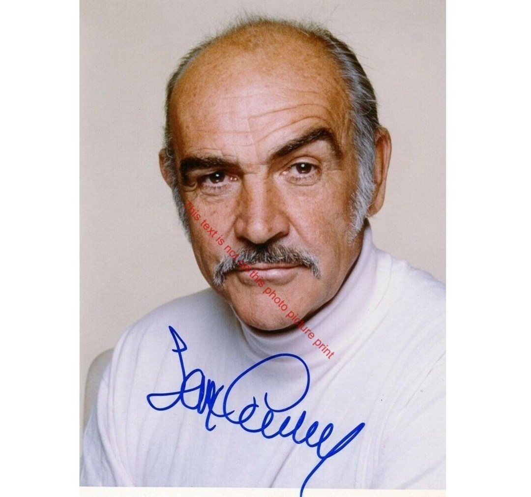 Sean Connery Signed Autograph Photo James Bond, Sean Connery ...