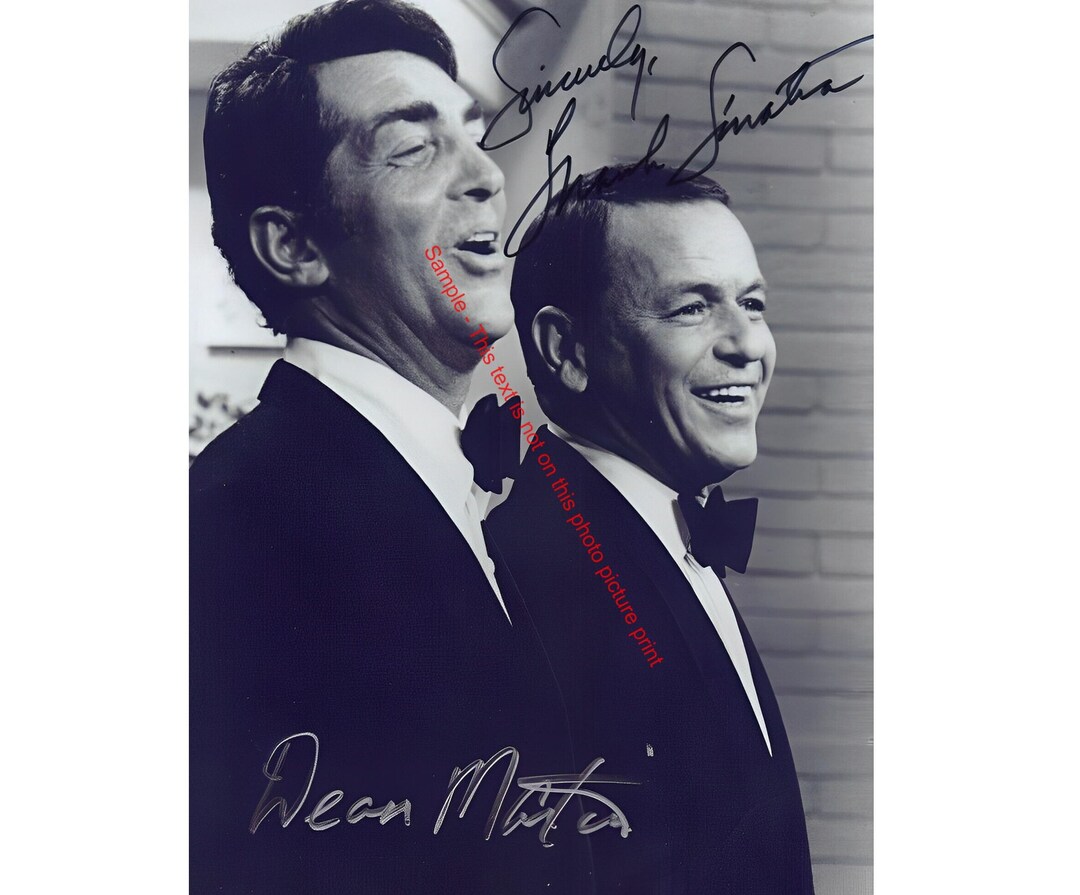 Frank Sinatra Dean Martin Signed Photo Autograph Frank Sinatra Signed ...