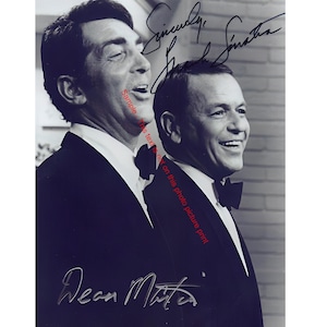 Frank Sinatra Dean Martin Signed Photo Autograph Frank Sinatra Signed ...